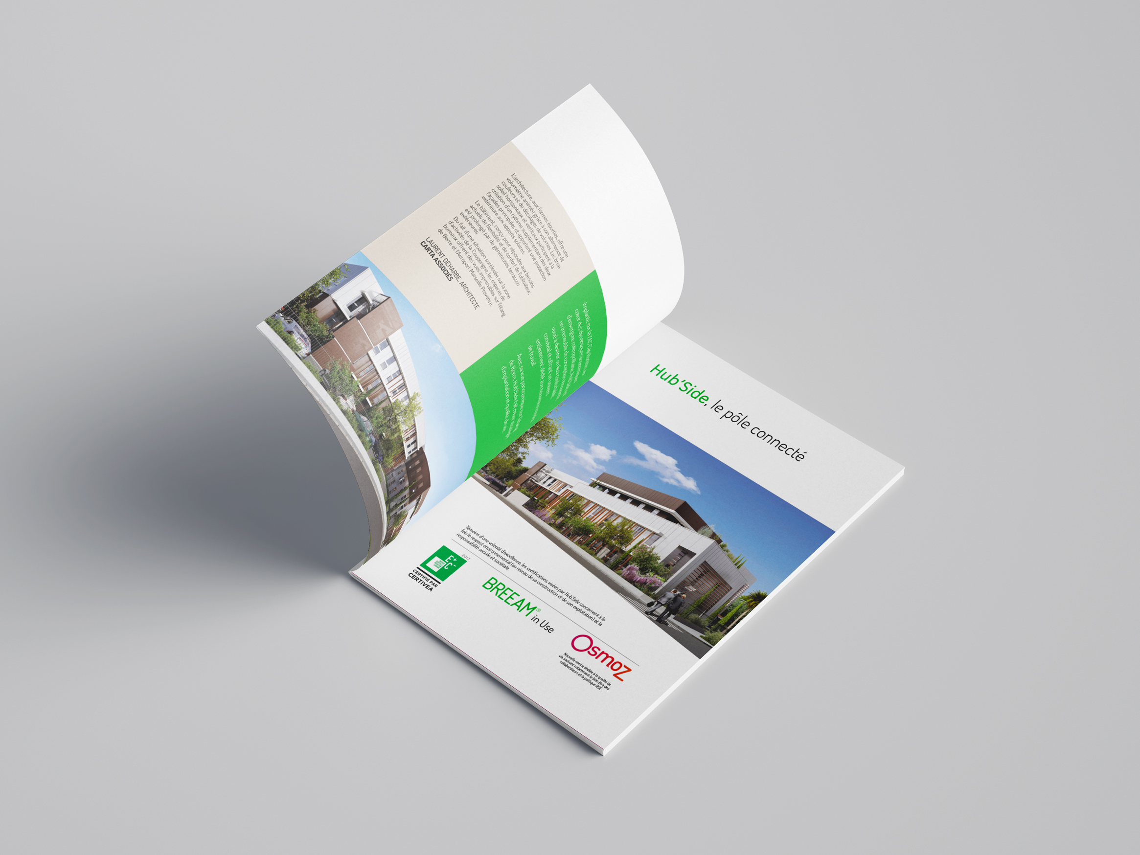 création graphique plaquette